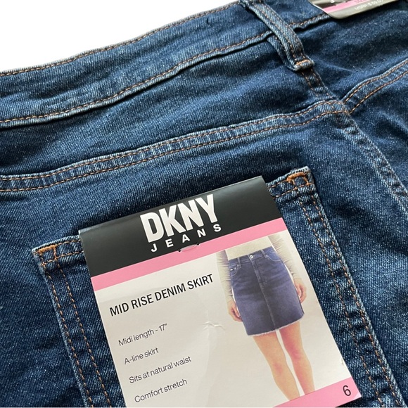 Dkny | Jeans | Dkny Mid Rise Blue Denim Skirts Womens Size 6 A4 | Poshmark